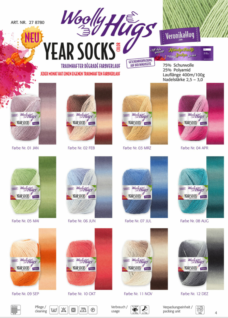 Woolly Hugs Year Socks